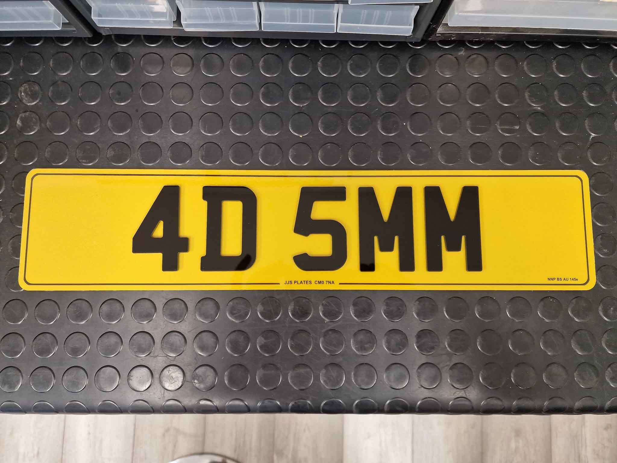 4D & 3D Number Plates | St. Lawrence, Southminster | JJS Number Plates